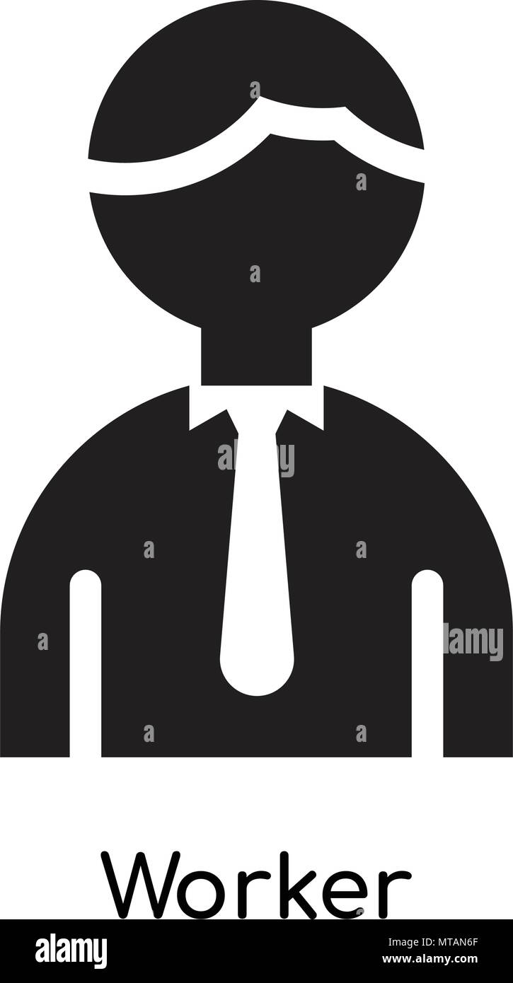 Worker icon isolated on white background for your web and mobile app ...