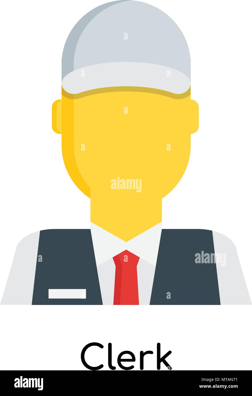 Clerk icon isolated on white background for your web and mobile app ...