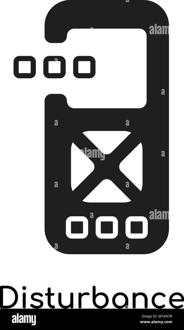 Disturbance icon isolated on white background for your web and mobile ...