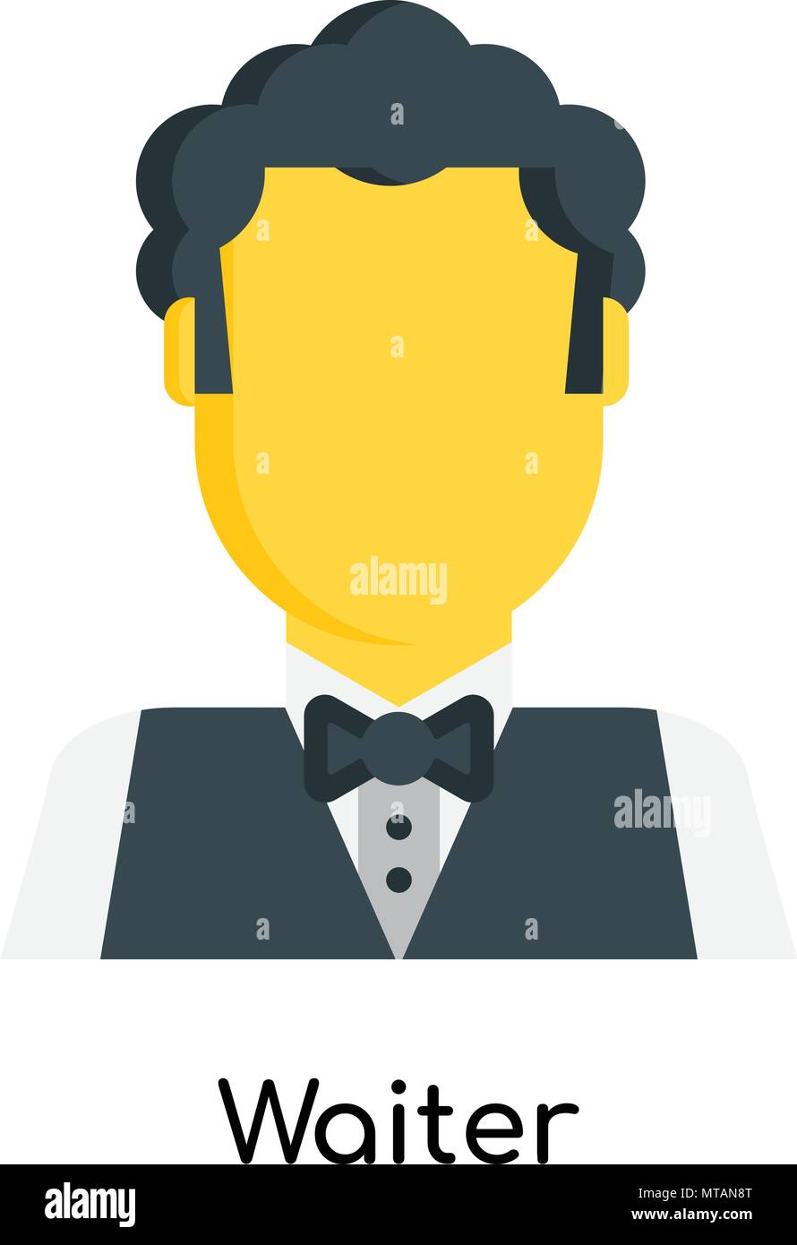 Waiter icon isolated on white background for your web and mobile app ...