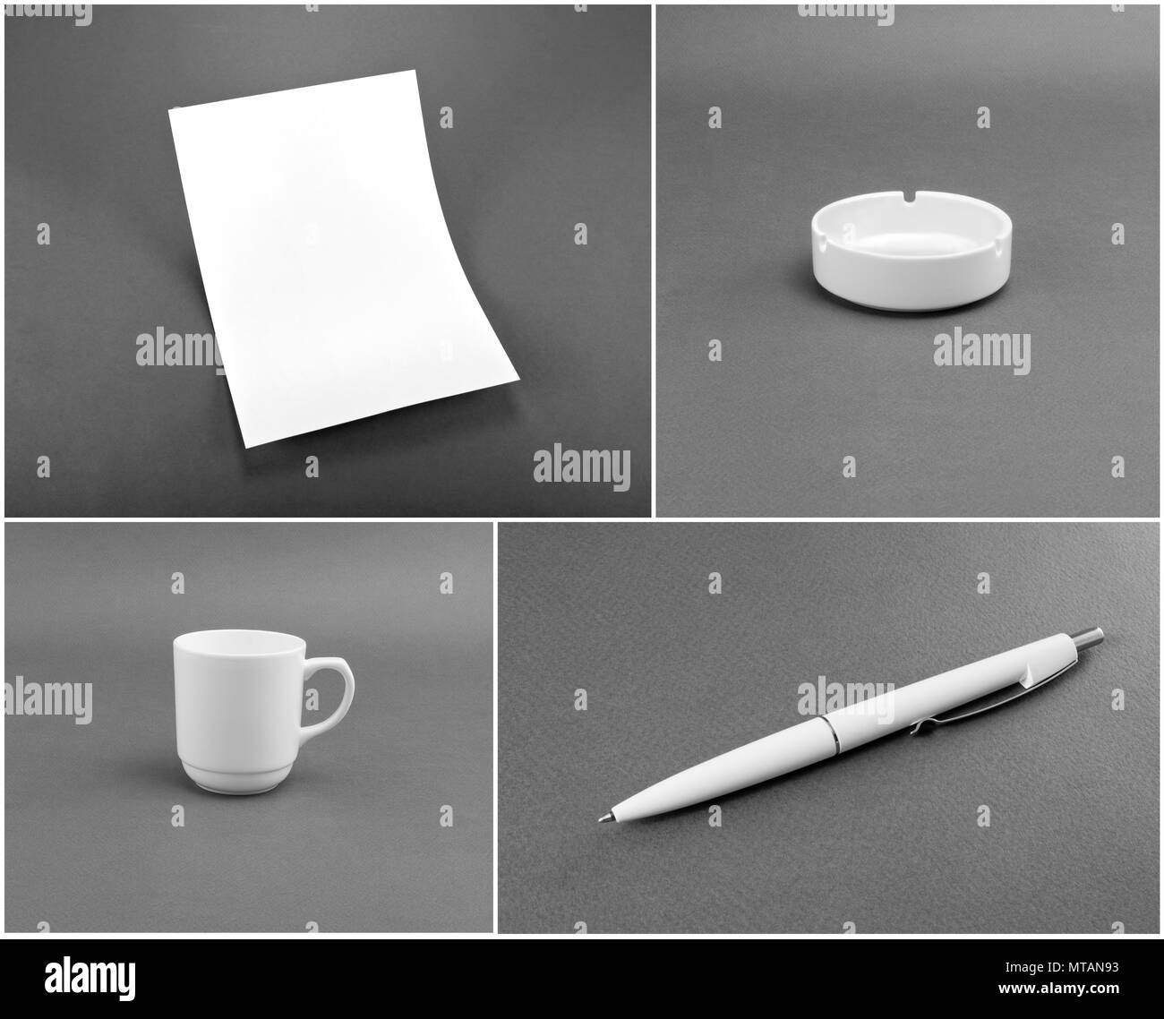 Photo blank corporate stationery Black and White Stock Photos & Images ...