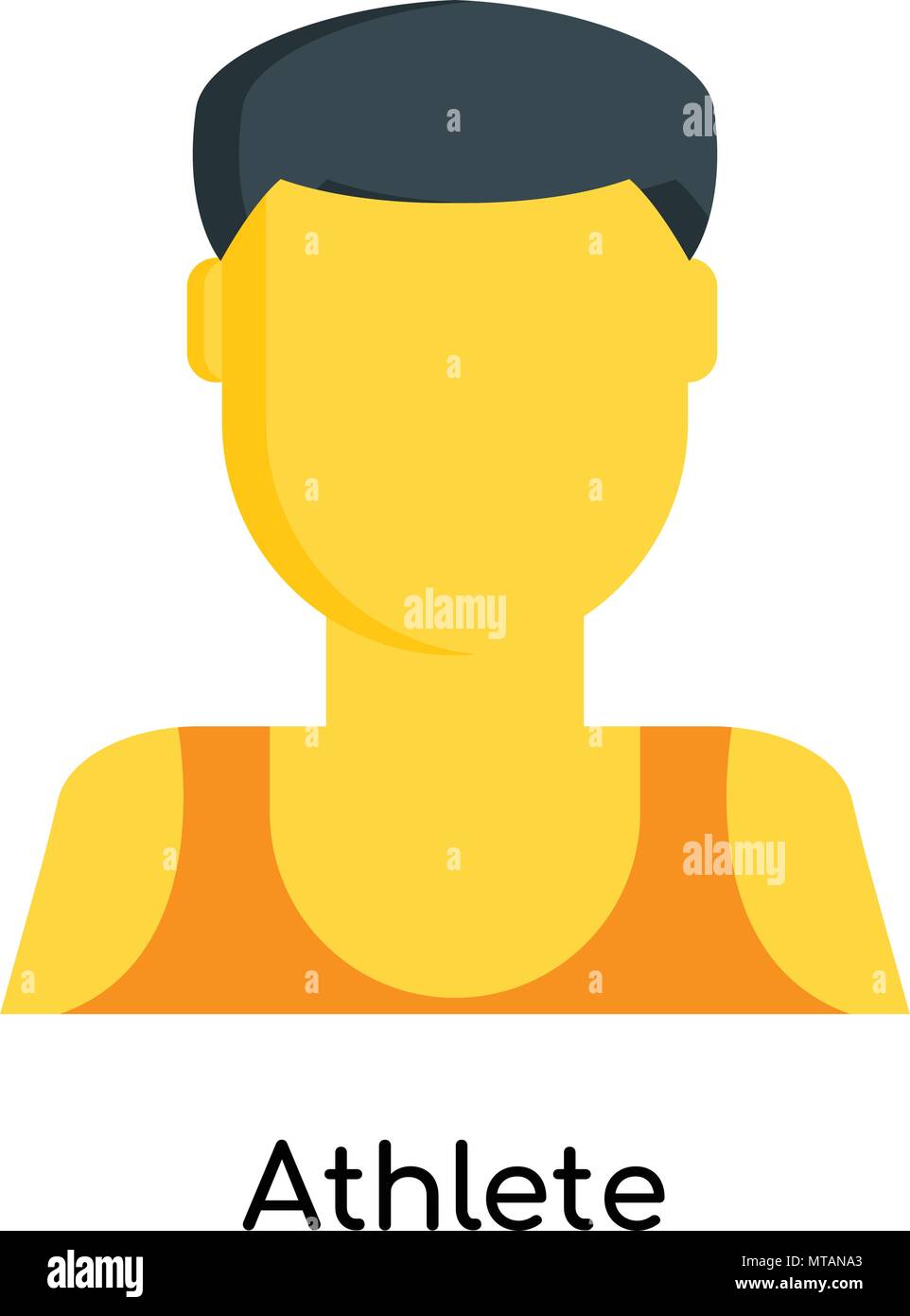 Athlete icon isolated on white background for your web and mobile app ...