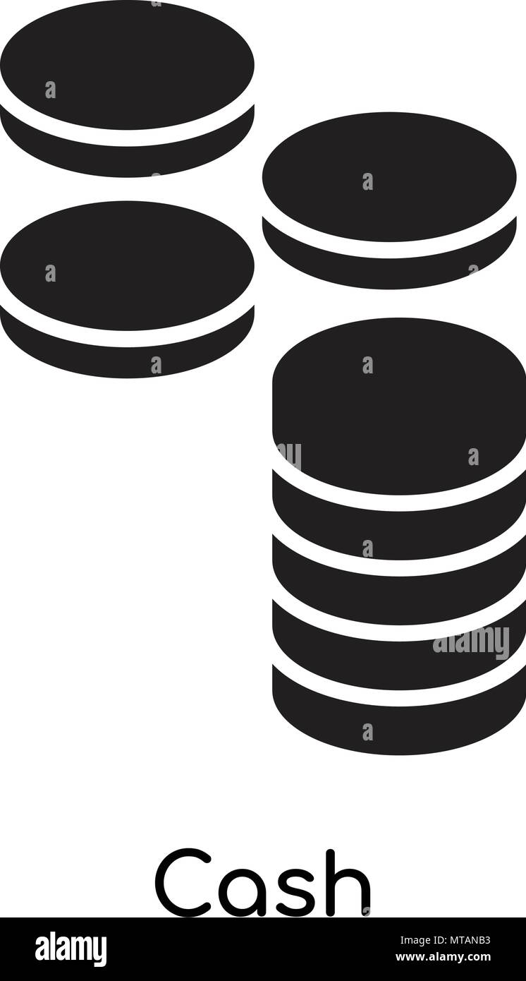 Cash icon isolated on white background for your web and mobile app ...