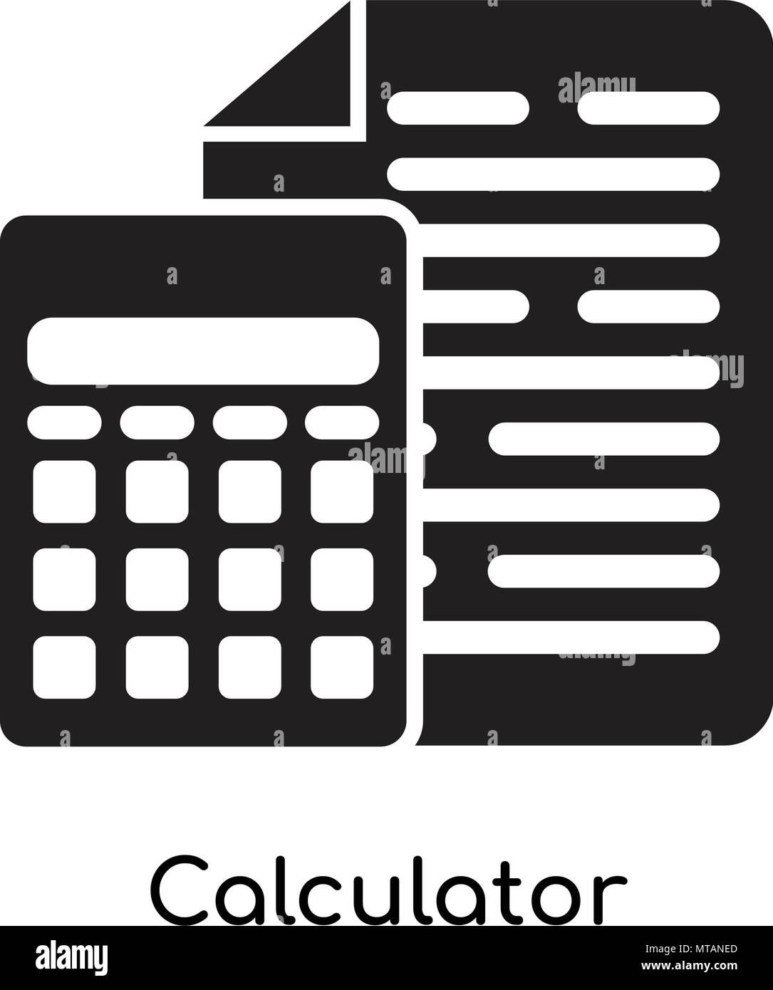 Calculator icon isolated on white background for your web and mobile ...
