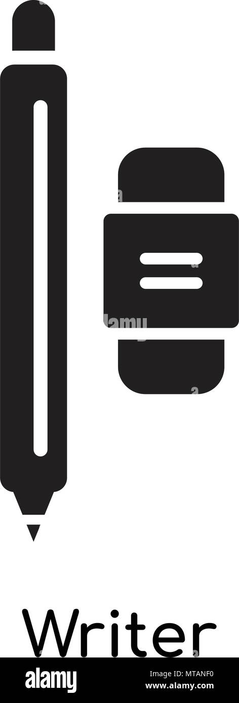 Writer icon isolated on white background for your web and mobile app ...