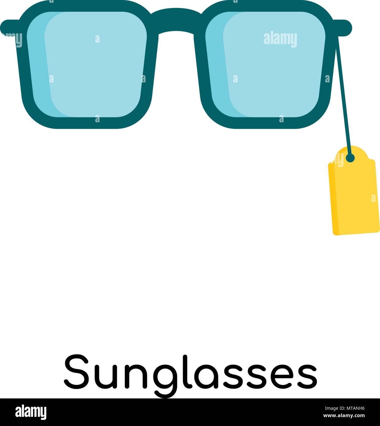 Sunglasses icon isolated on white background for your web and mobile ...