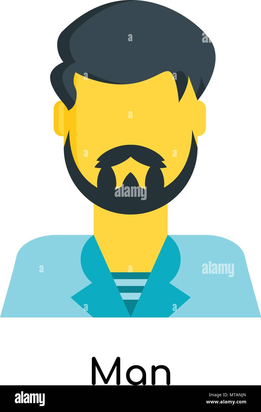 Man icon isolated on white background for your web and mobile app ...