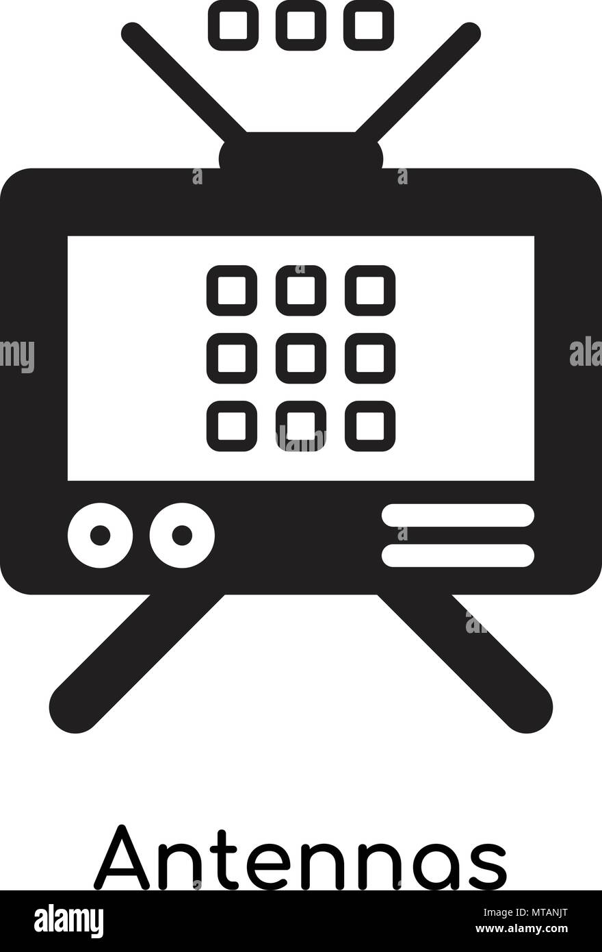 Antennas icon isolated on white background for your web and mobile app ...