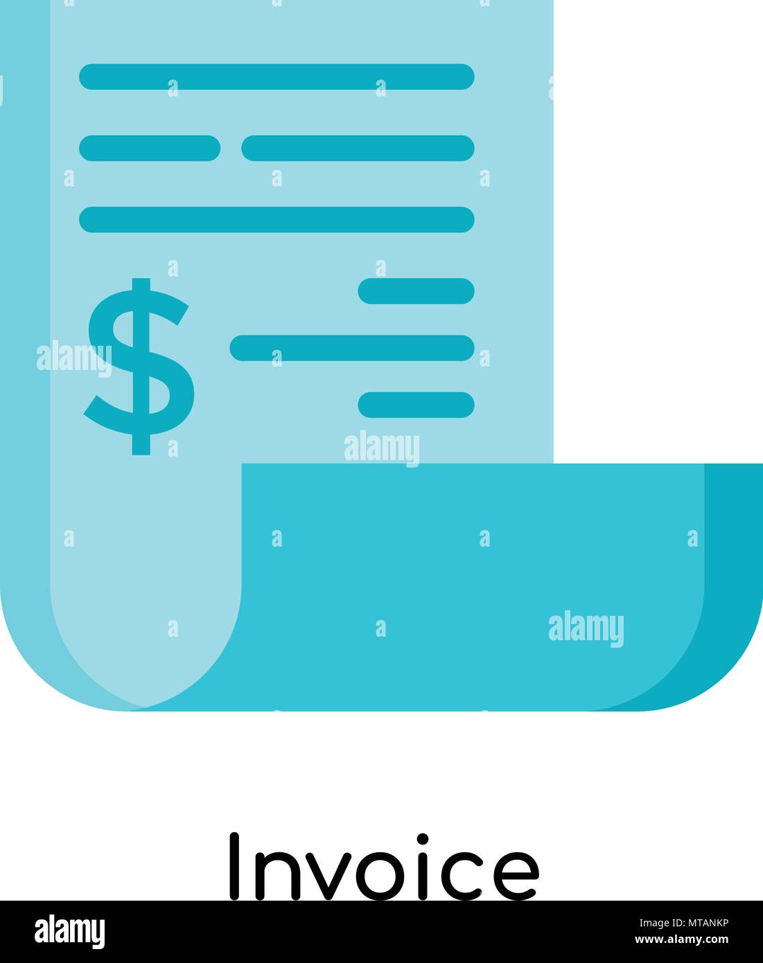 Invoice icon isolated on white background Stock Vector Image & Art - Alamy