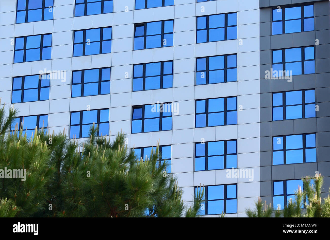 Blue glass windows hi-res stock photography and images - Alamy