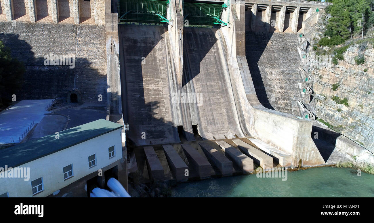 Water reservoir and hydroelectric power generating station in Spain ...