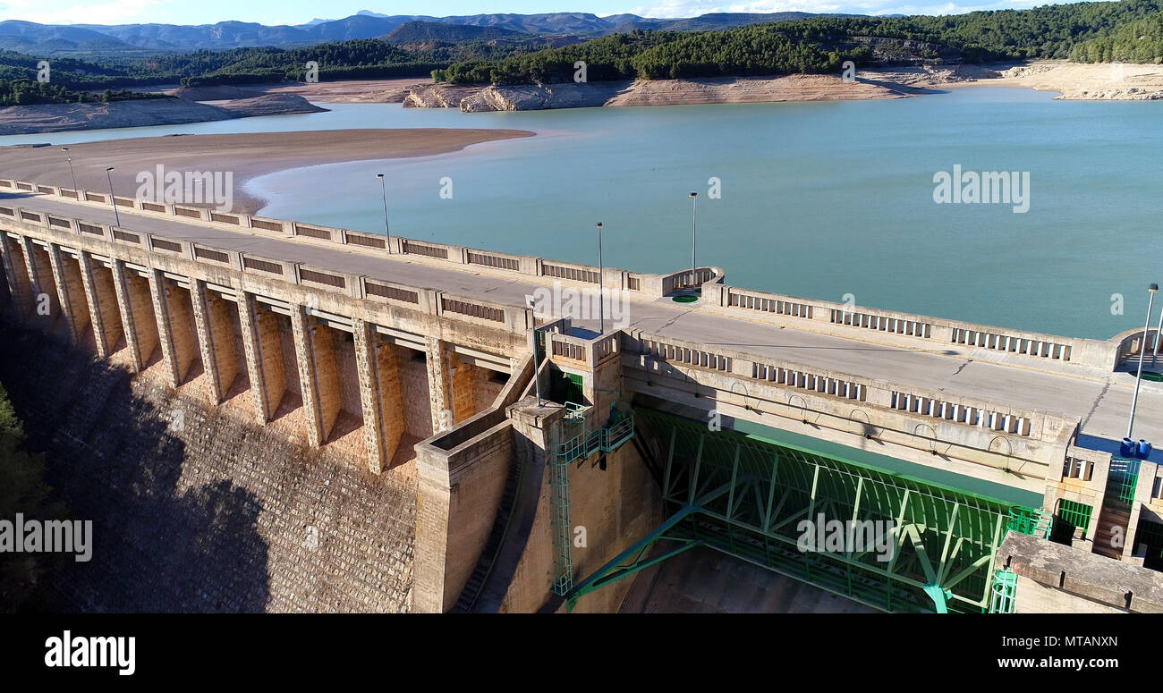 Water reservoir and hydroelectric power generating station in Spain ...