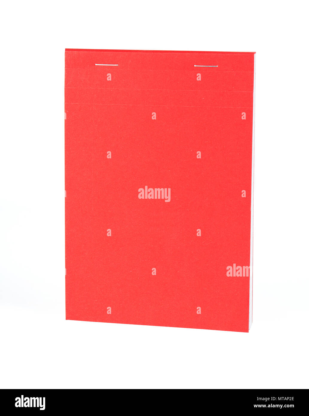 Blank red notebook isolated on white background Stock Photo - Alamy