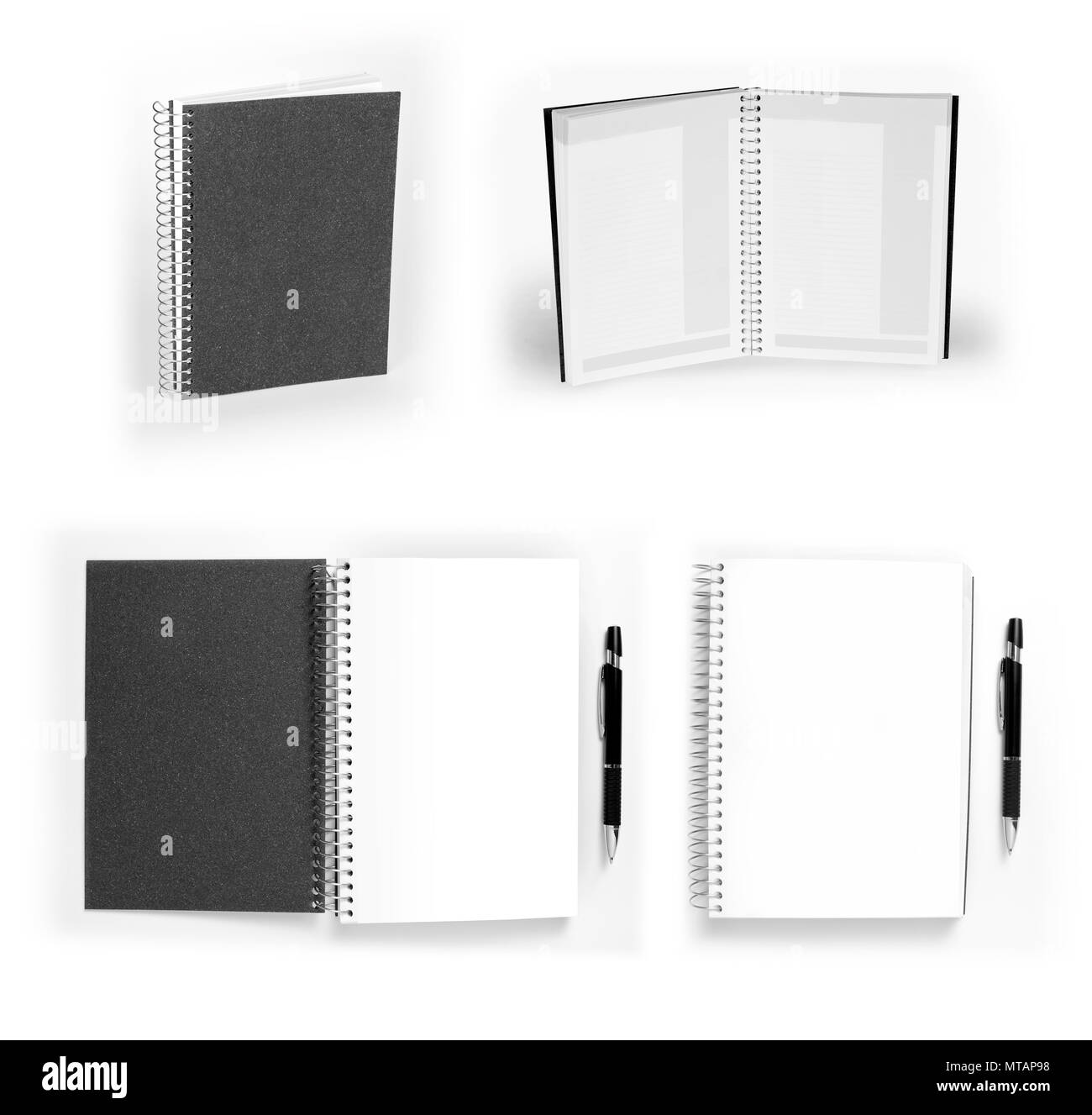 Open notebooks Black and White Stock Photos & Images - Alamy