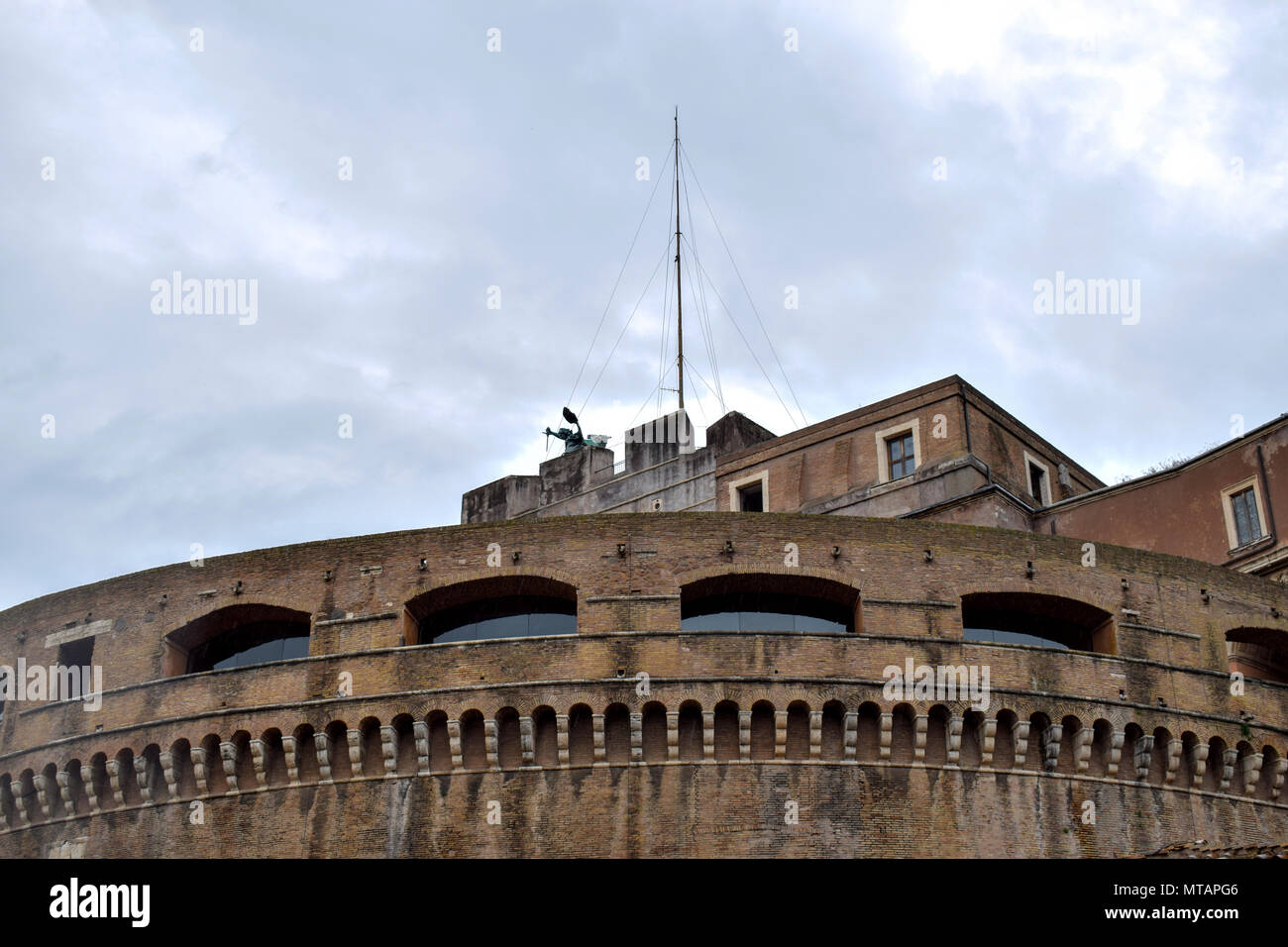 Outside overview of Sant'Angelo Castle Italy Stock Photo - Alamy