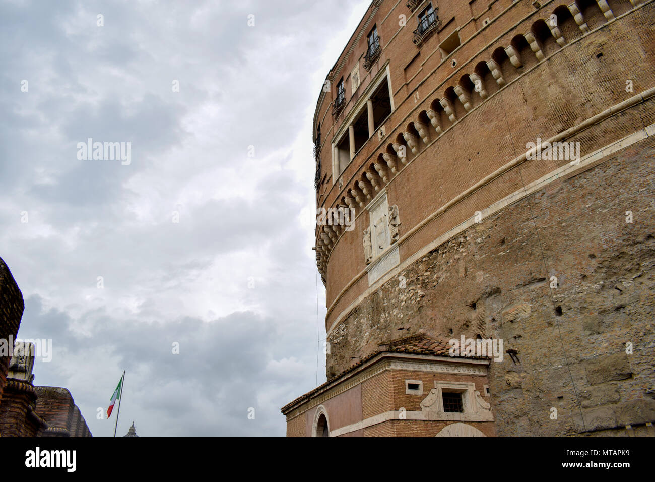 Outside overview of Sant'Angelo Castle Italy Stock Photo - Alamy