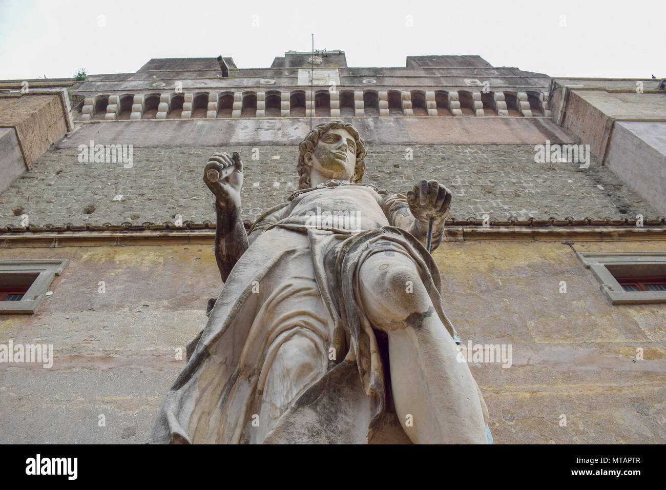 Angel statue of Sant'Angelo Castle Italy Stock Photo - Alamy
