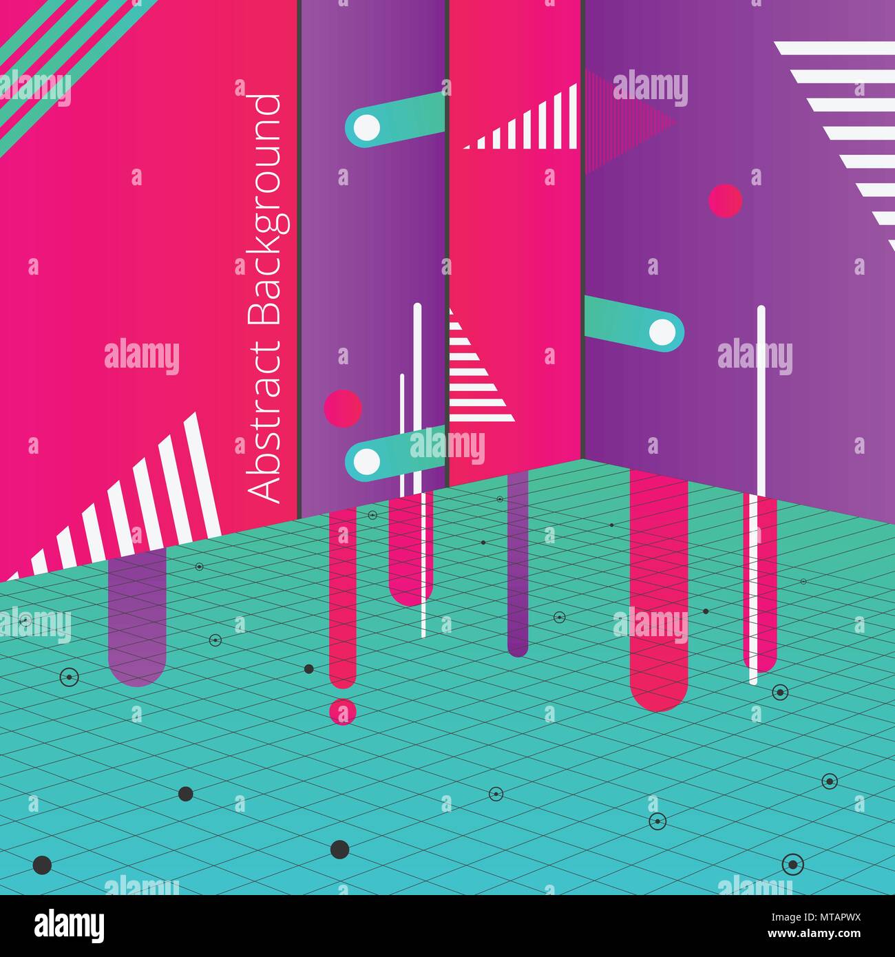 Abstract of night party background in geometric shapes, vector eps10 ...