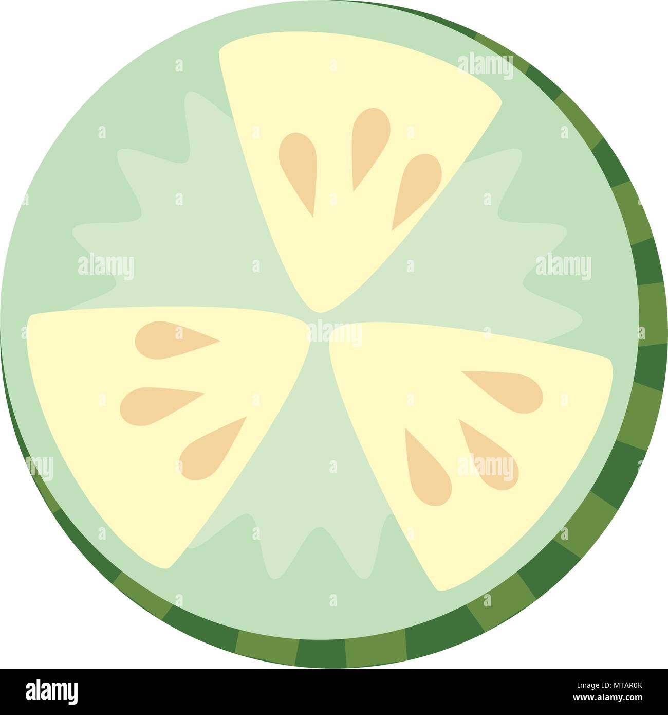 cucumber slice fresh food Stock Vector Image & Art - Alamy