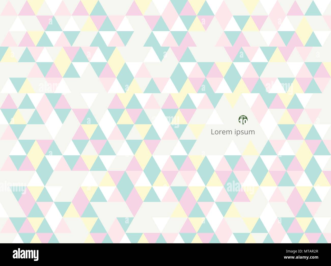 Abstract of sweet colorful triangles patterns background, illustration ...