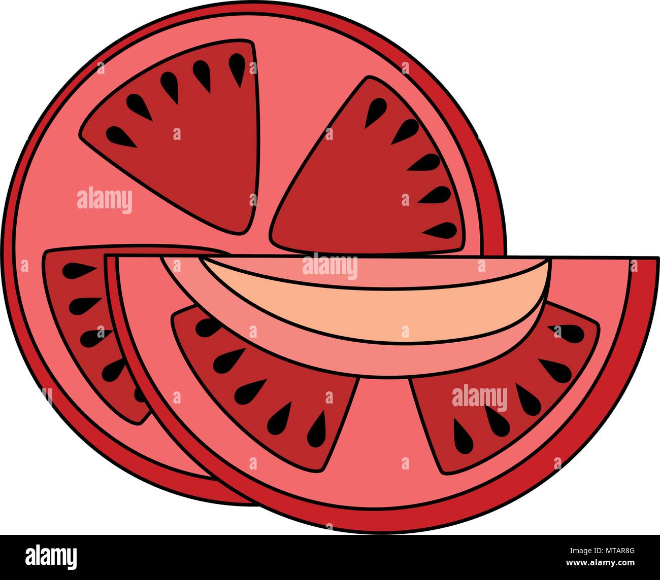 fresh tomato slide healthy food Stock Vector Image & Art - Alamy