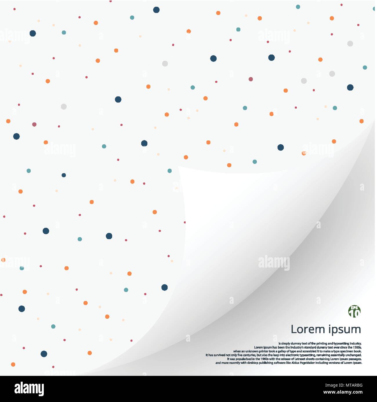 Abstract of colorful spread dots background, illustration vector eps10 ...