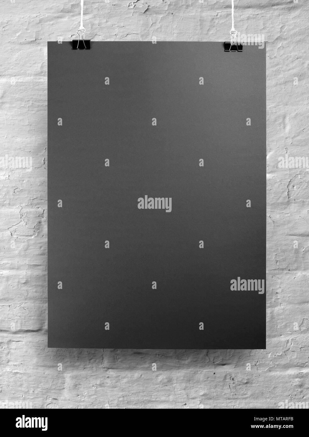 Two mock up paper Black and White Stock Photos & Images - Alamy