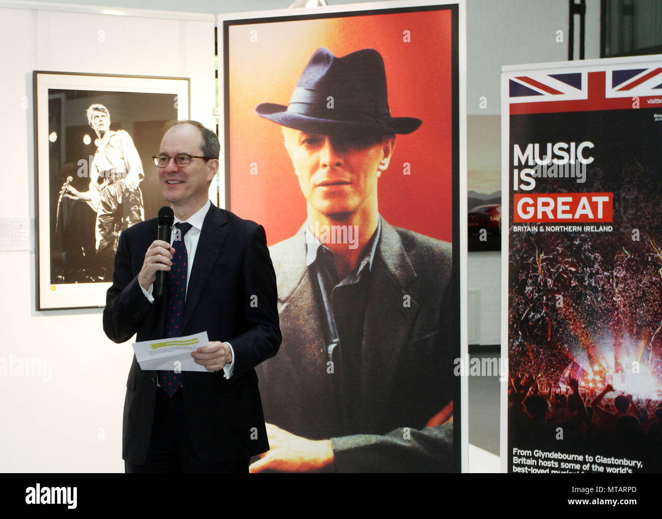 David Bowie Ausstellung bei Aston Martin Berlin Featuring: Sebastian ...