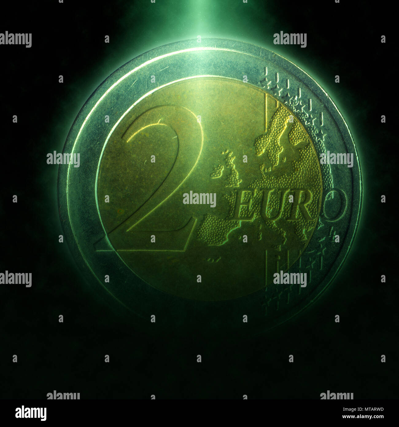 Euro coin tails hi-res stock photography and images - Alamy