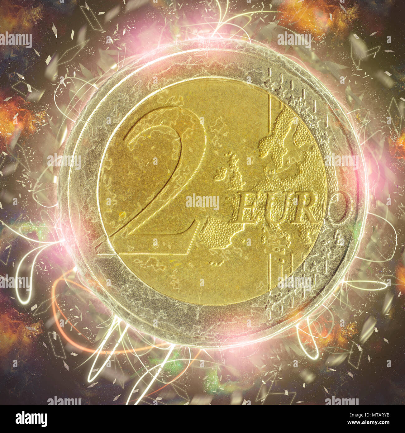Euro coin tails hi-res stock photography and images - Alamy