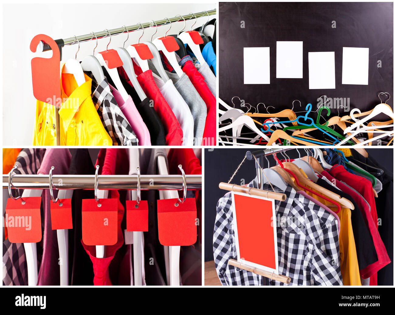 Shopping sale concept. Sale in a clothing store - discount sign at a ...