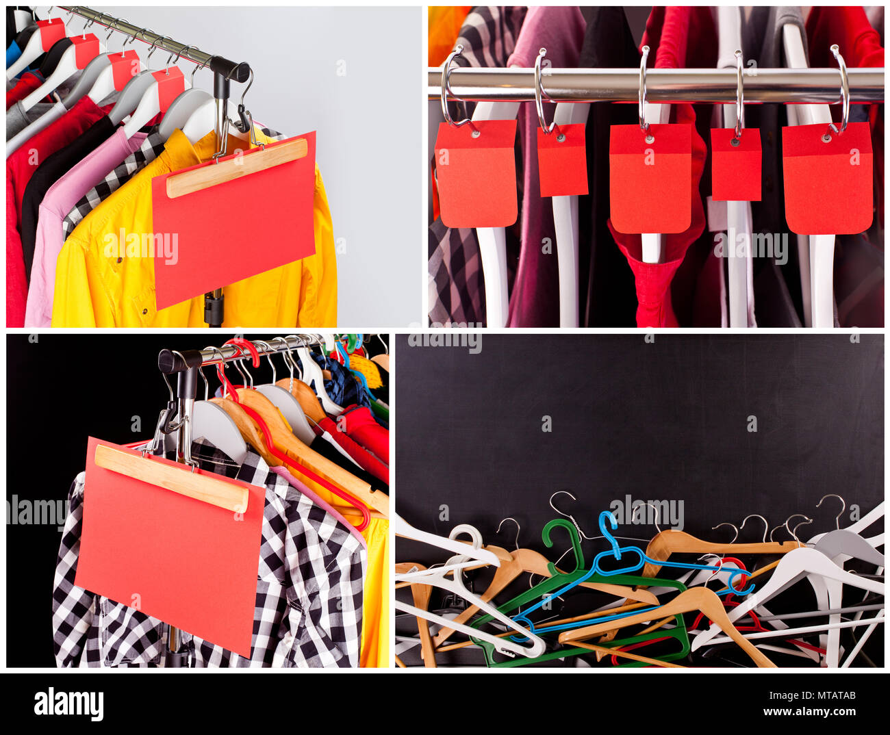 Shopping sale concept. Sale in a clothing store - discount sign at a ...