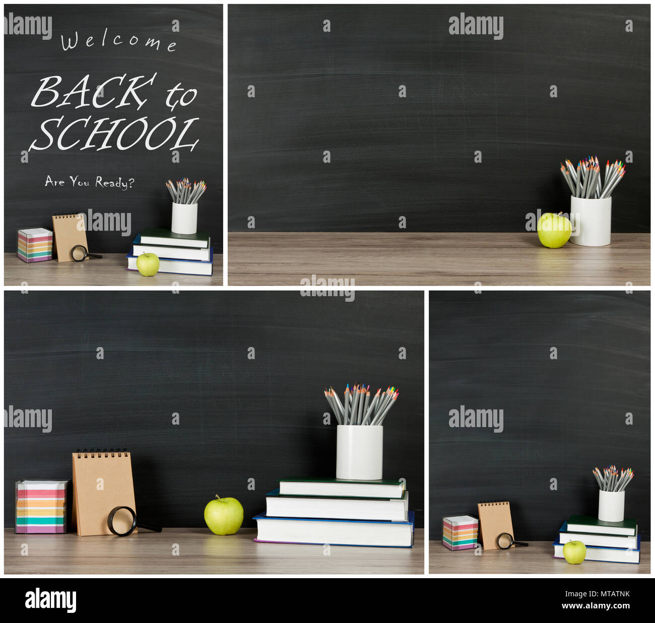 Big collection of "Back to school" concept for your text, design Stock ...