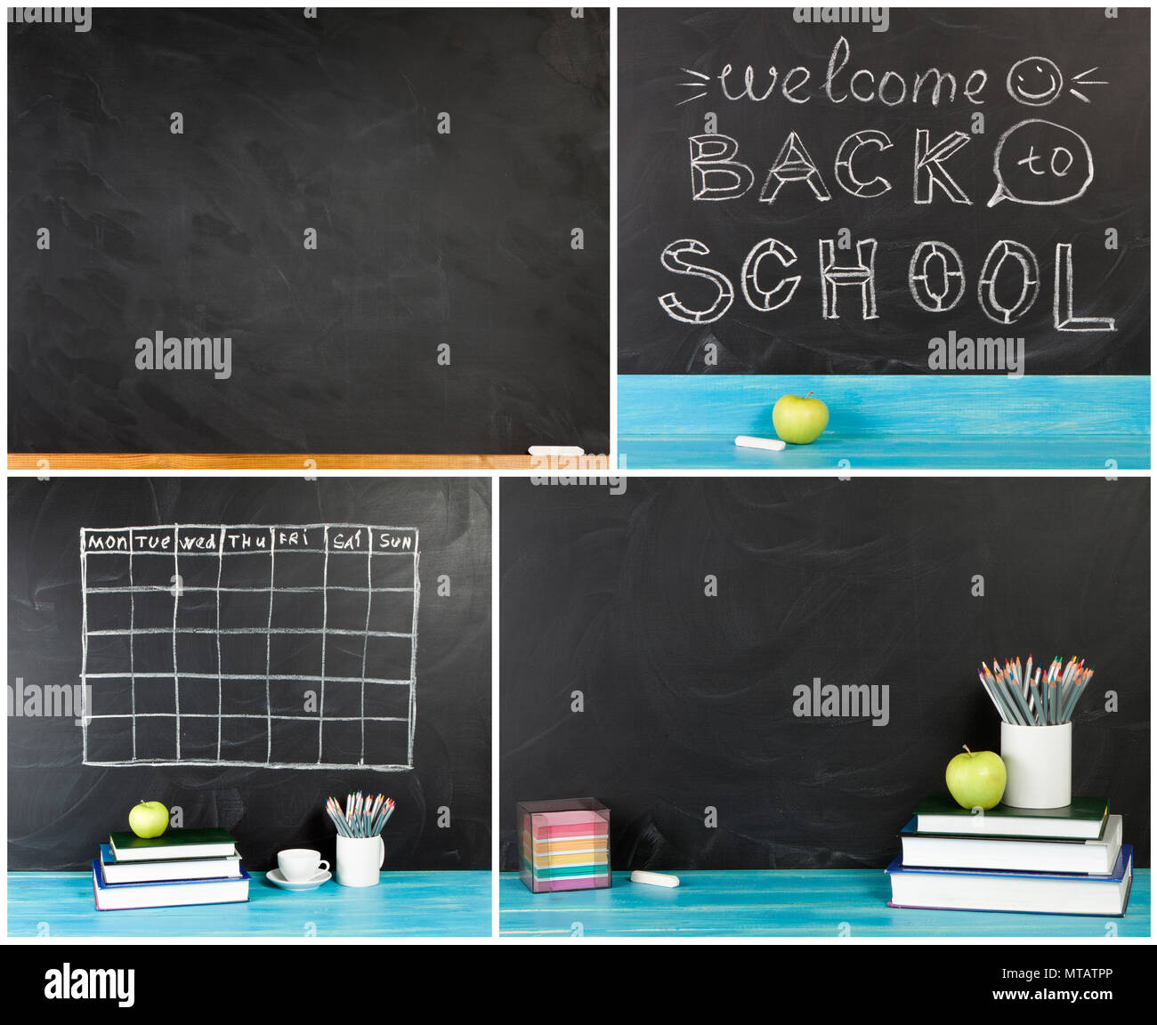 Big collection of "Back to school" concept for your text, design Stock ...