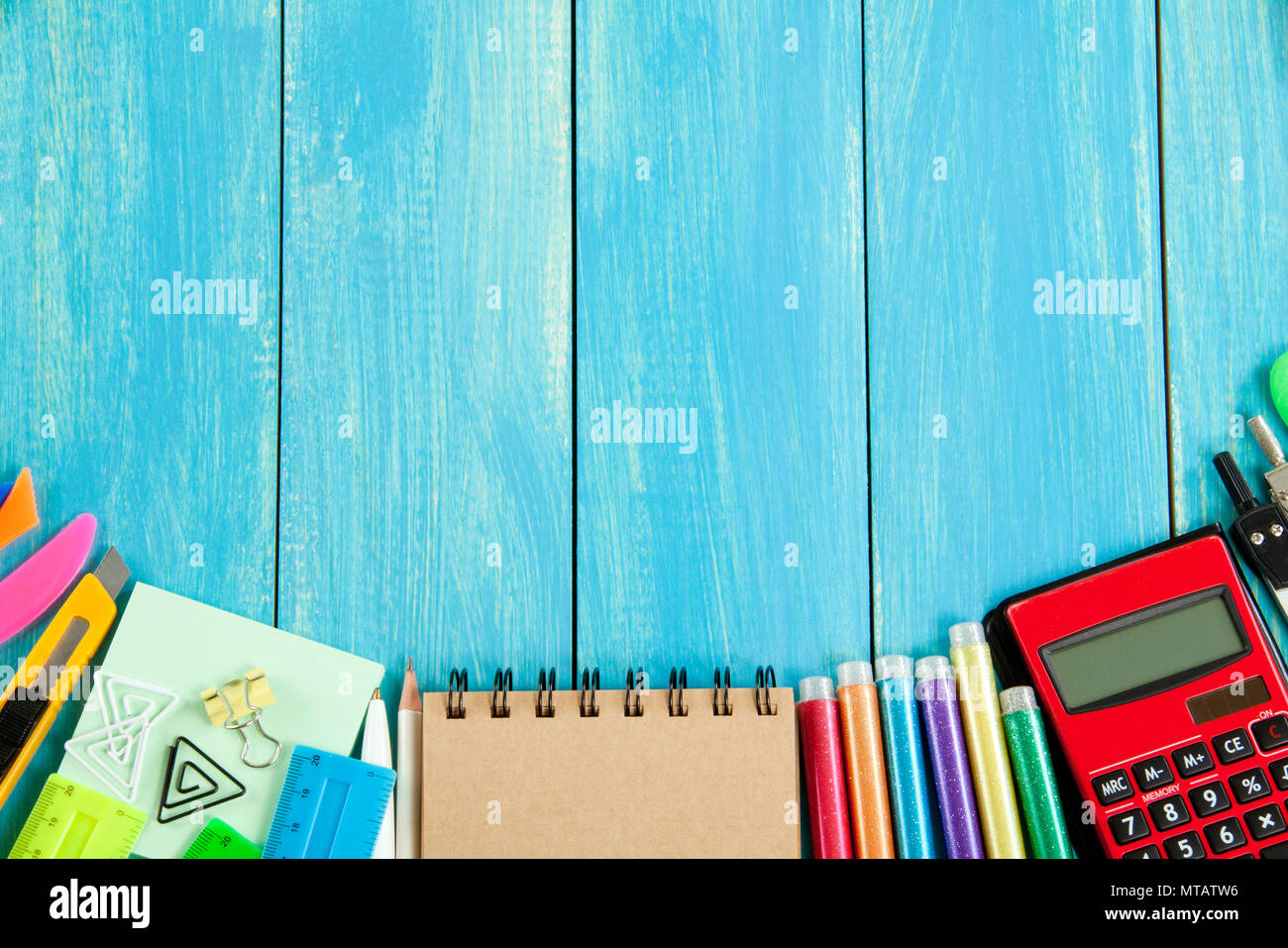 School supplies calculator marker hi-res stock photography and images ...