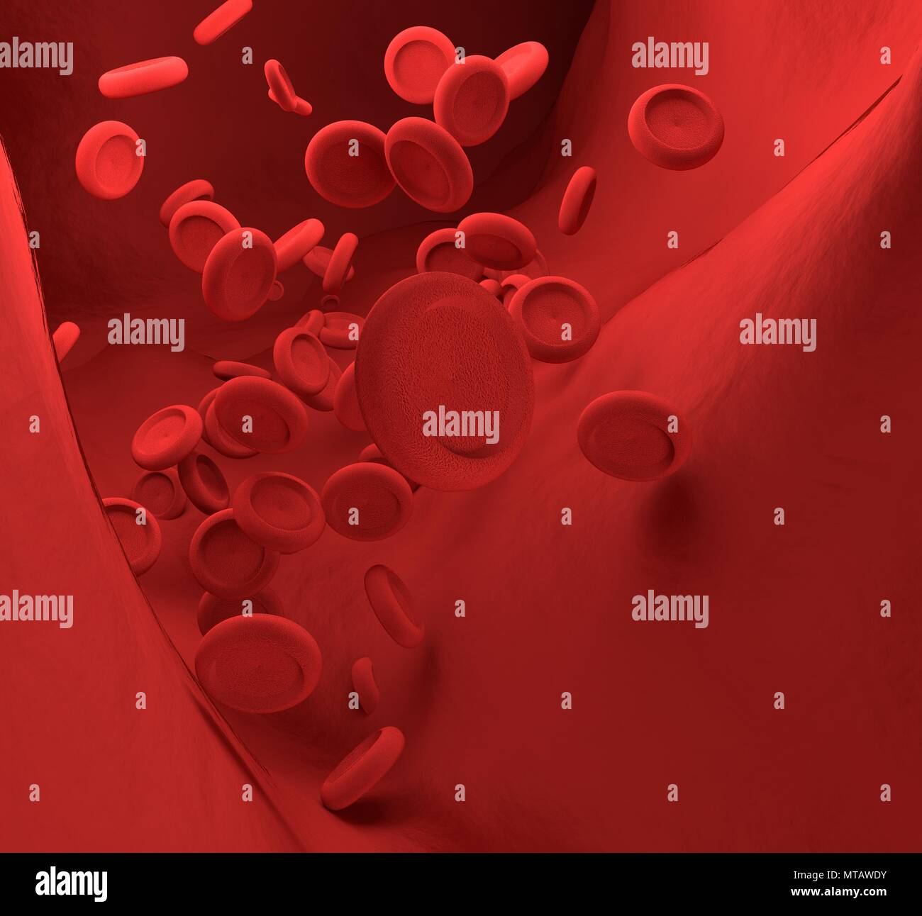 blood cells 3D rendering Stock Photo - Alamy