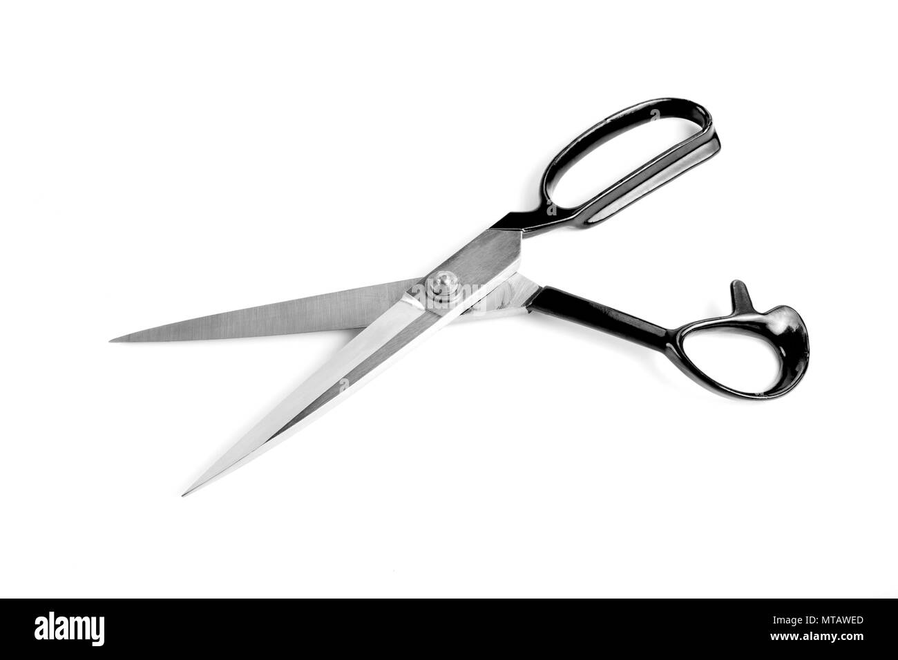 Cutting material scissors Cut Out Stock Images & Pictures - Alamy