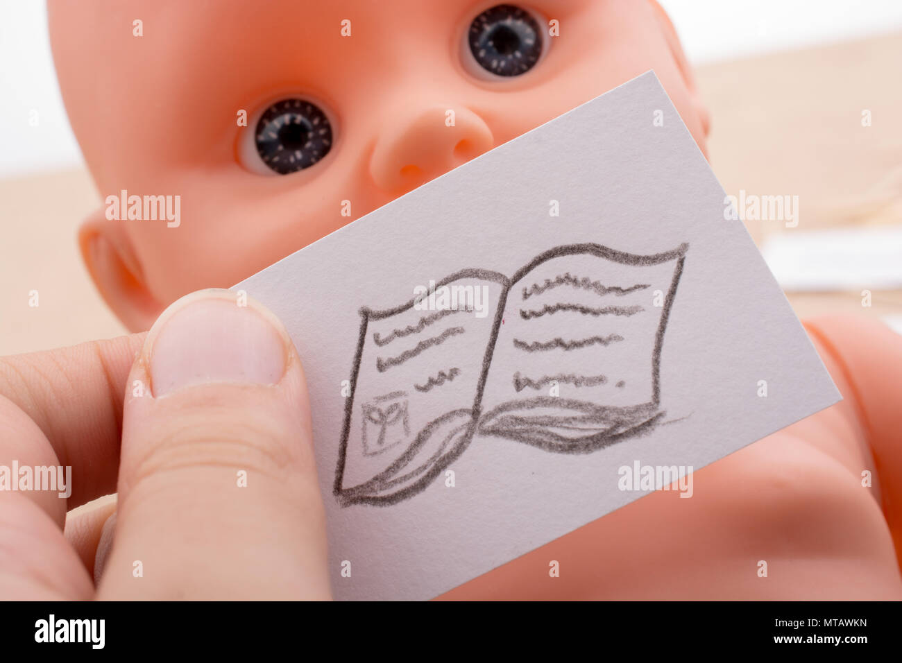 Back to school theme with education title Stock Photo - Alamy