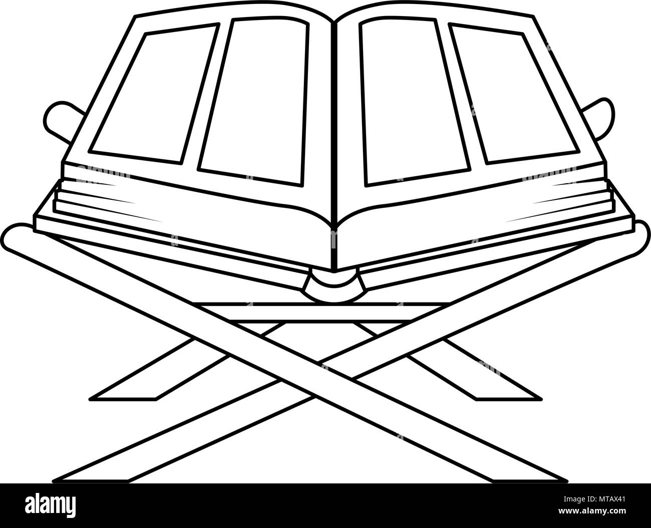 sacred book with lectern religious icon Stock Vector Image & Art - Alamy