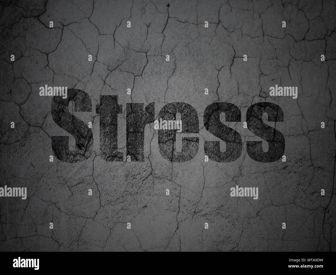 Medicine concept: Stress on grunge wall background Stock Photo - Alamy