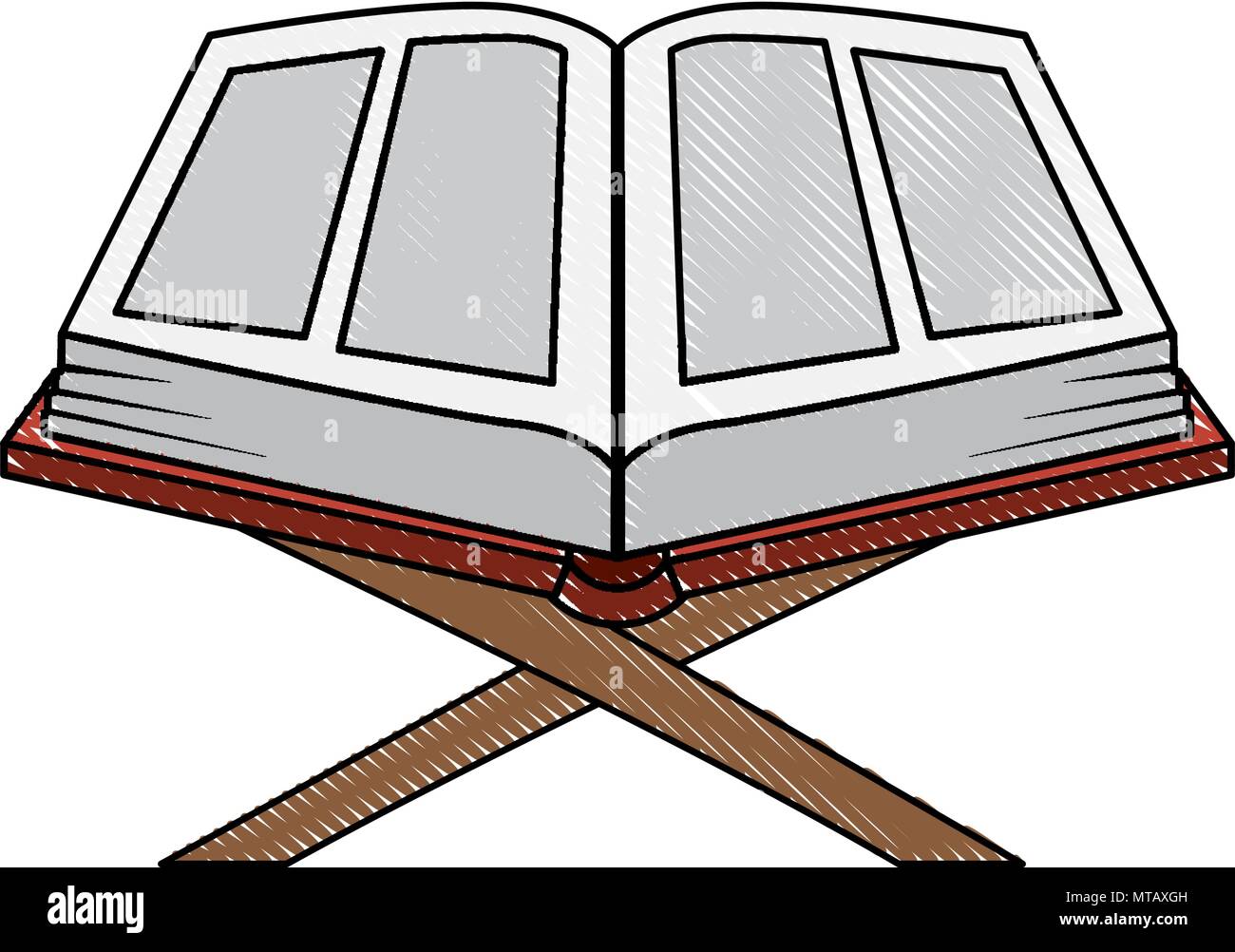 sacred book with lectern religious icon Stock Vector Image & Art - Alamy