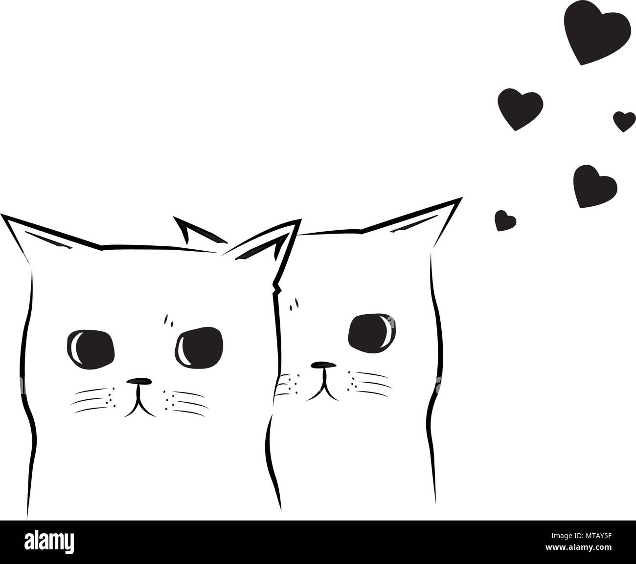Cute funny cat , vector illustration Stock Vector Image & Art - Alamy