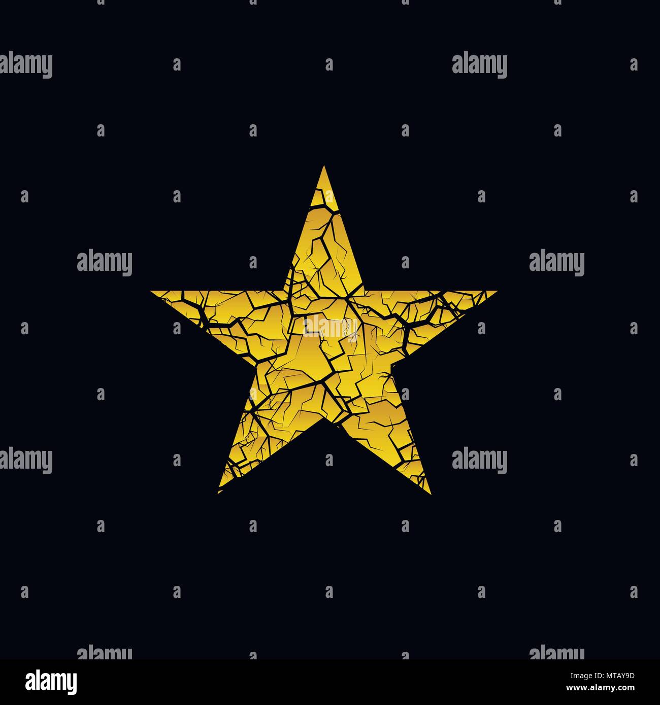 Golden broken star Stock Vector Image & Art - Alamy