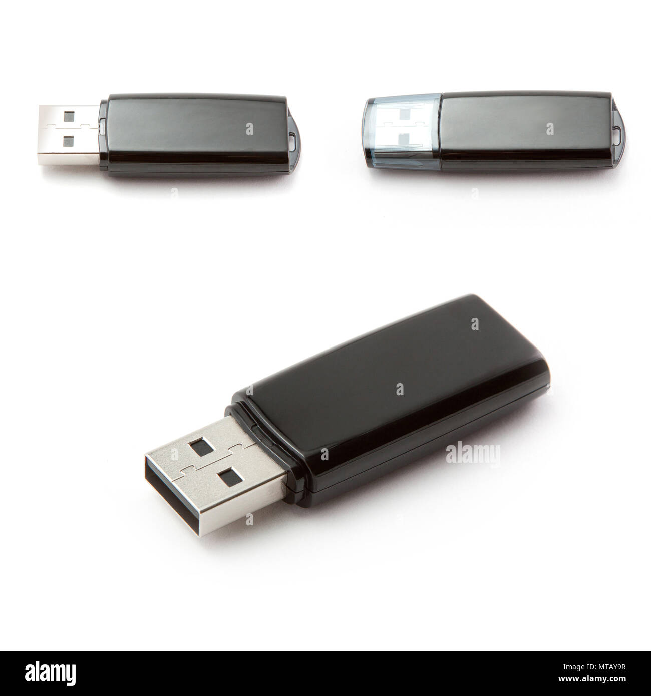 usb stick memory isolated on white background Stock Photo - Alamy