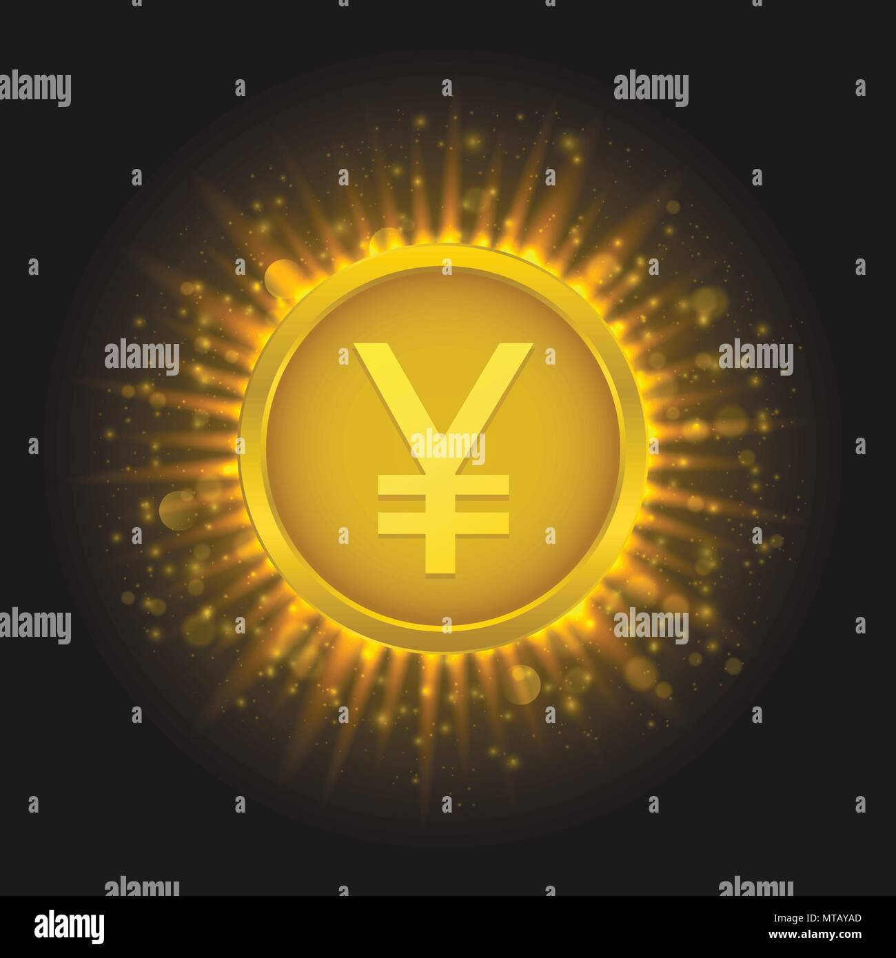 Yen money coins Stock Vector Images - Alamy