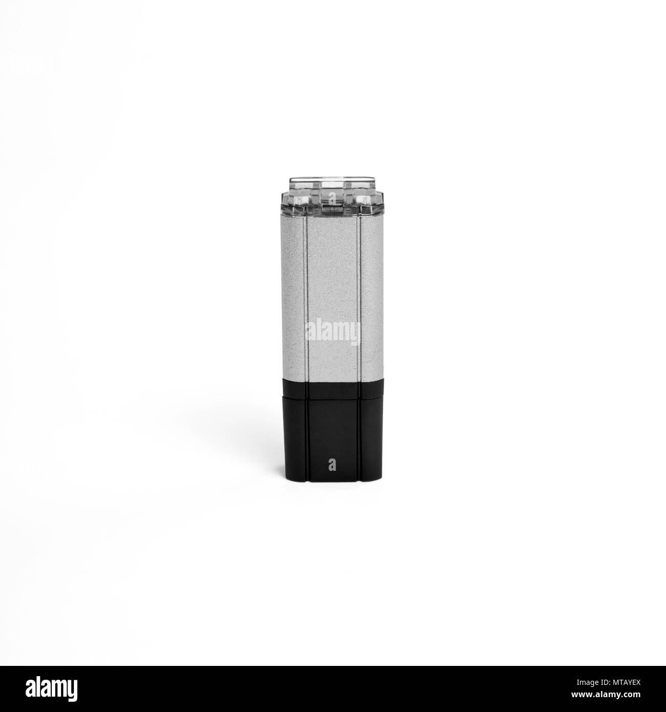 Grey usb flash drive on a white background Stock Photo - Alamy