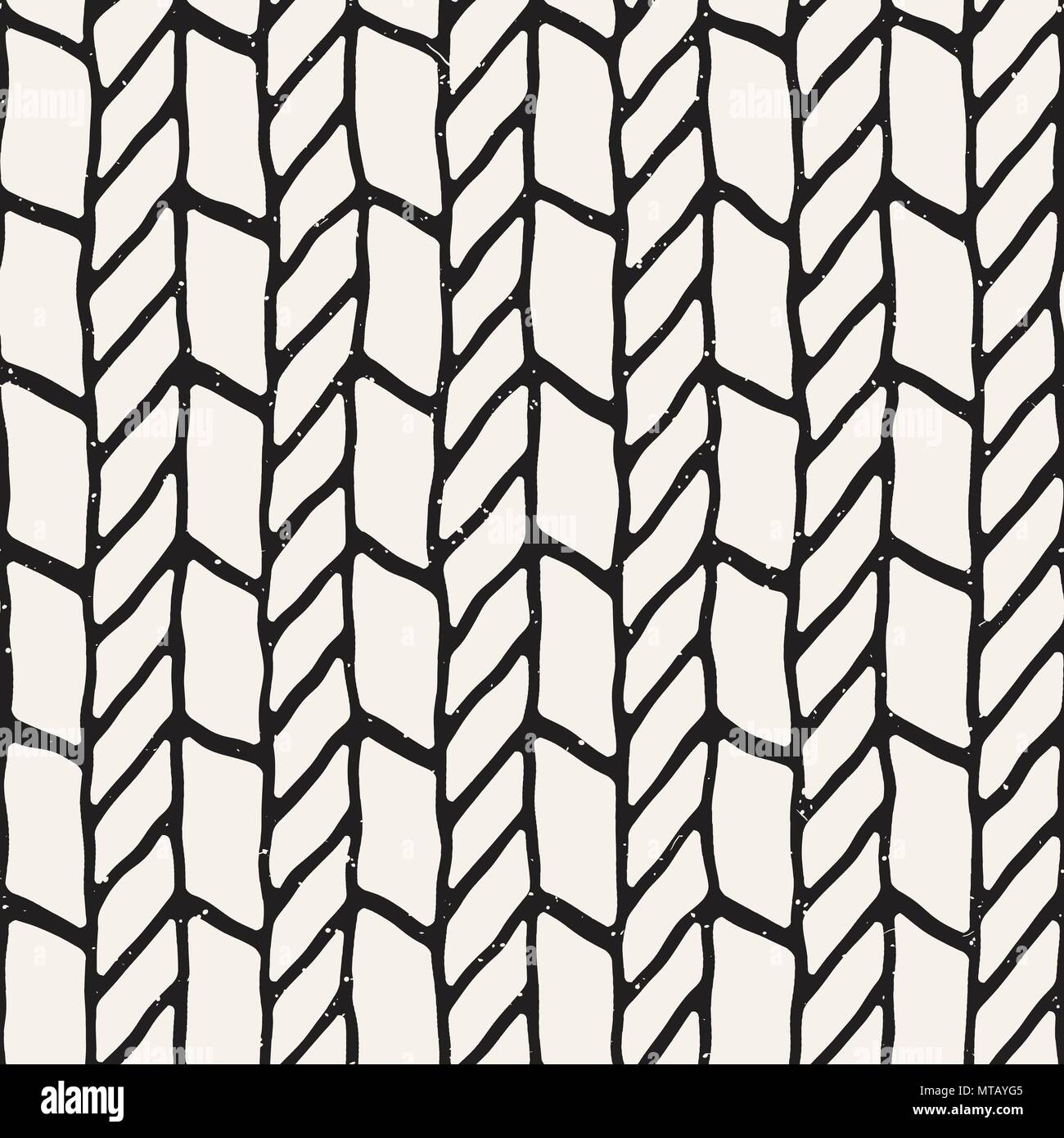 Hand drawn lines seamless grungy pattern. Abstract geometric repeating ...