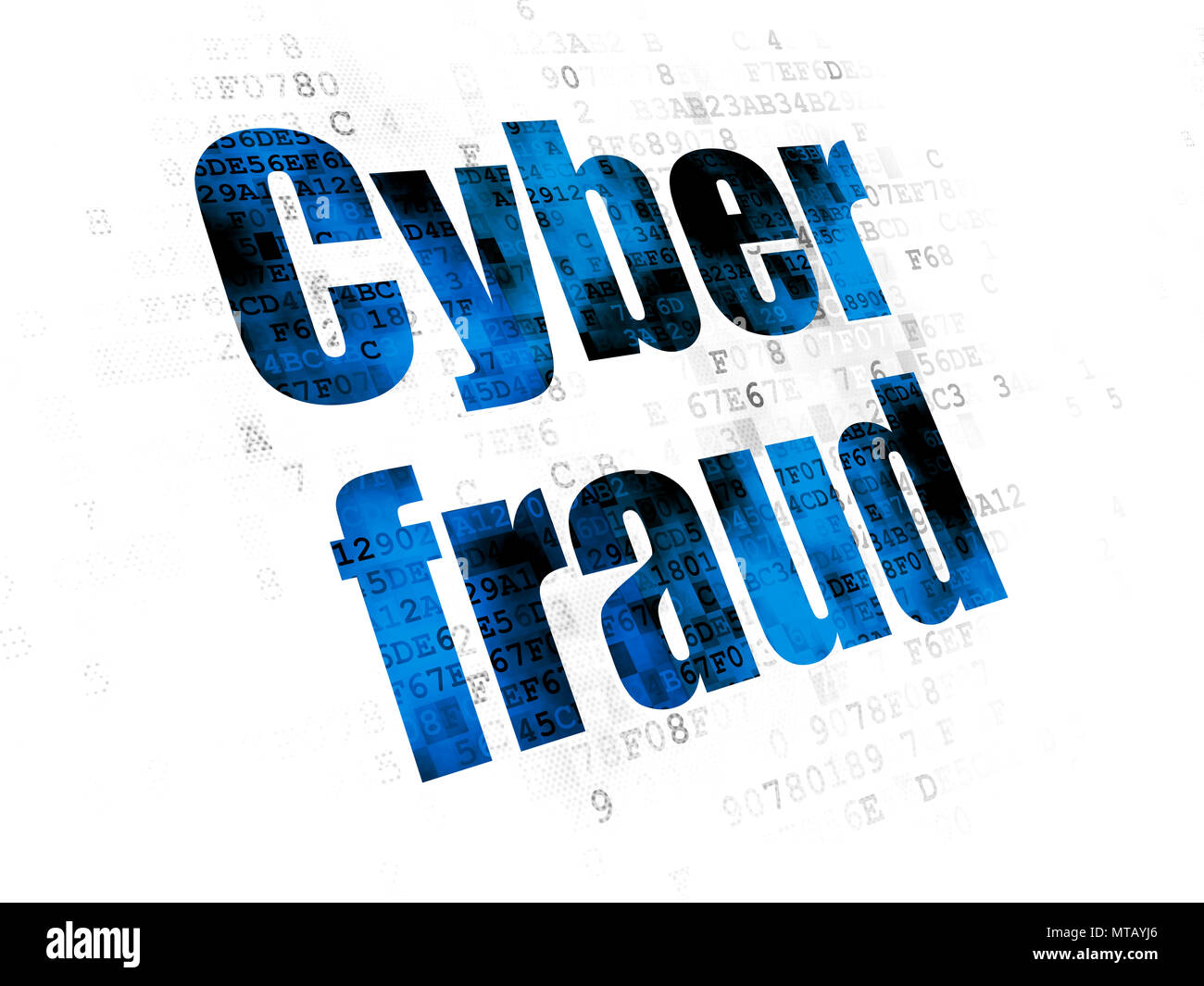 Security concept: Cyber Fraud on Digital background Stock Photo - Alamy