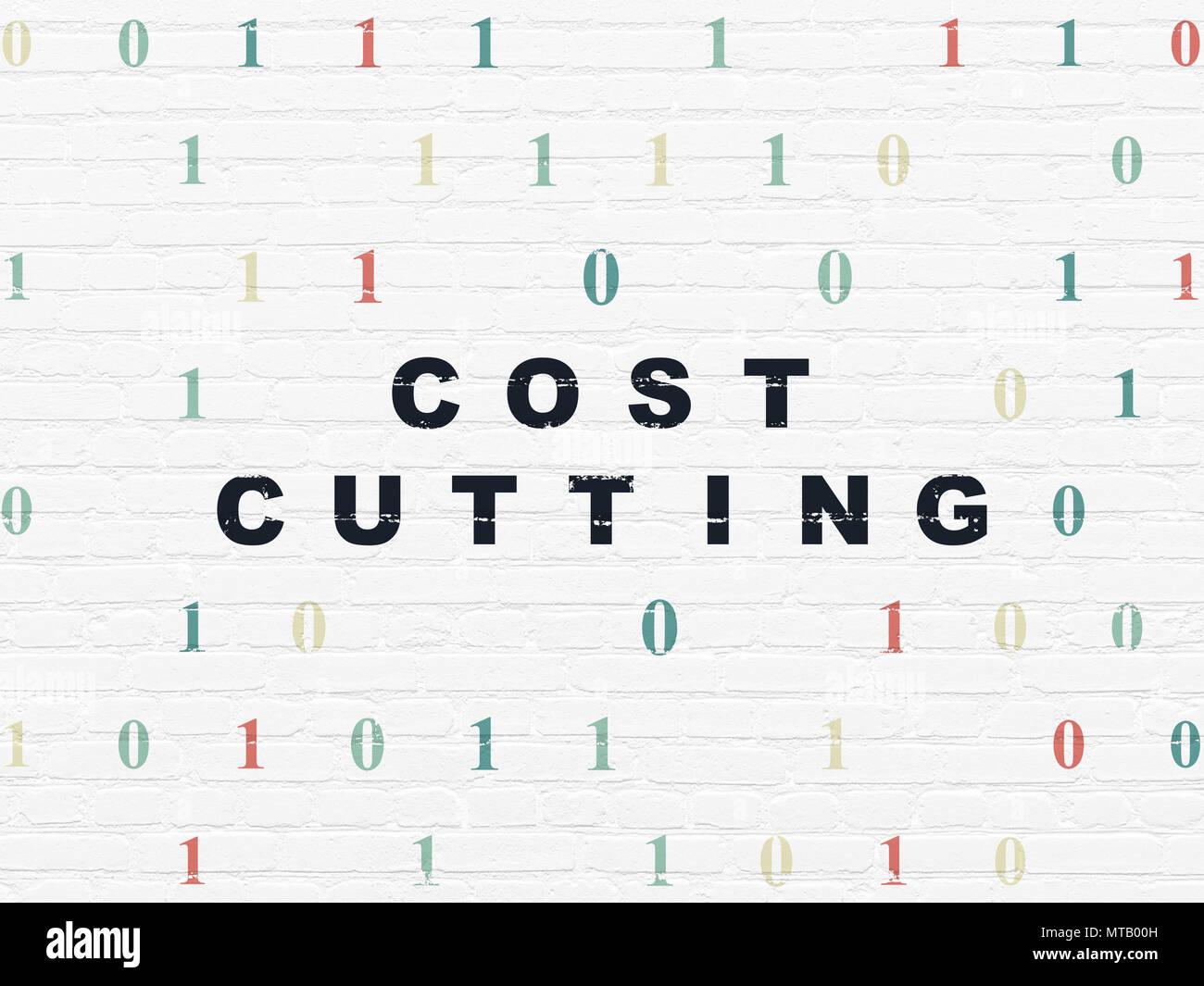 Finance concept: Cost Cutting on wall background Stock Photo - Alamy