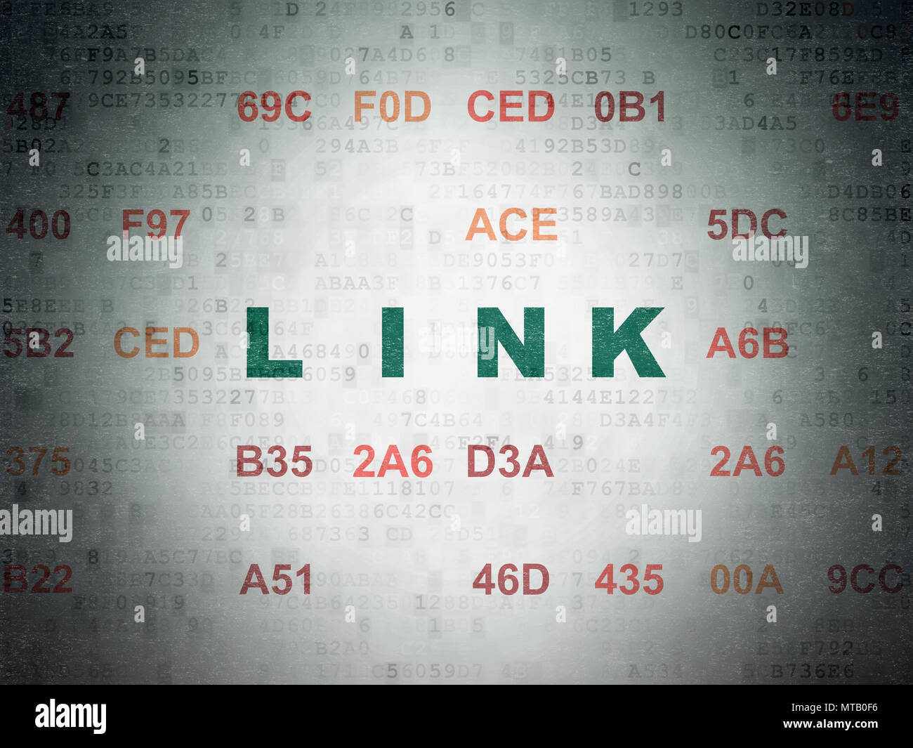 Web development concept: Link on Digital Data Paper background Stock ...